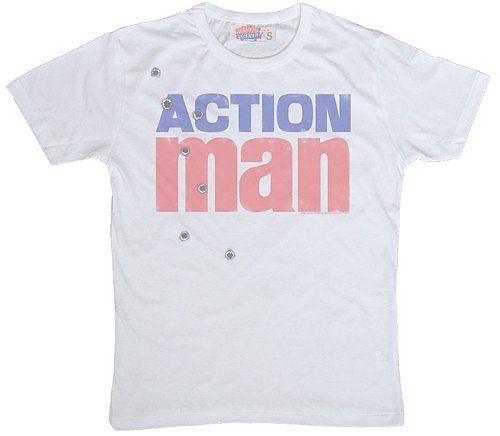 Bullet Holes Men's Action Man T-Shirt from Famous Forever