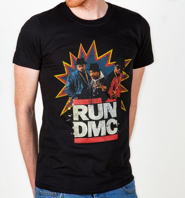 Black Retro Run DMC T-Shirt Black Retro Run DMC T-Shirt