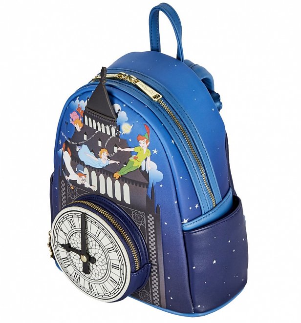 Loungefly Disney Peter Pan Glow In The Dark Clock Mini Backpack