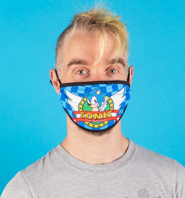 Sonic The Hedgehog Face Mask
